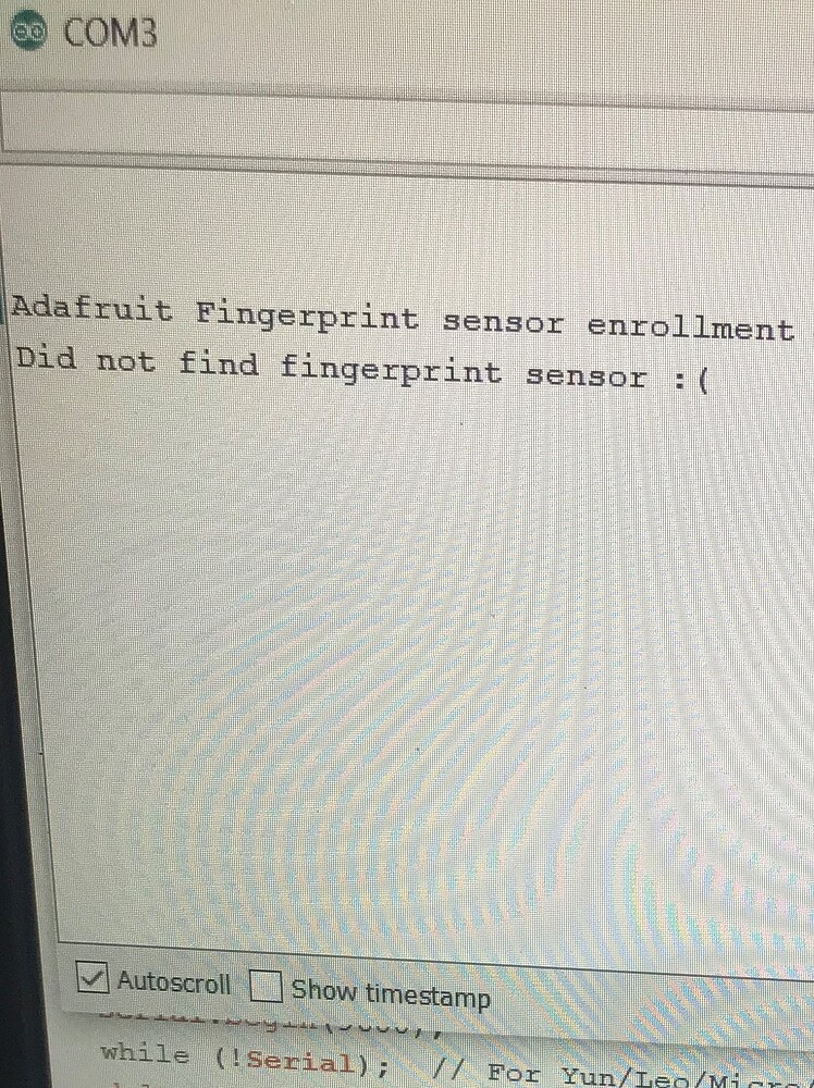 Cant Find My Fingerprint Sensor When Enrolling Fingerprint Fingerprint