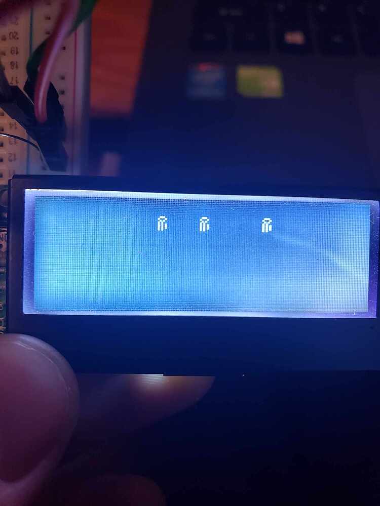 Text Wont Display Properly But Bitmaps Do Nano LCD 19264 UC1609C