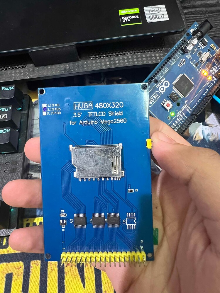 Tft Lcd With Arduiono Mega Mirrored Characters And Touch Isnt Working Displays Arduino Forum