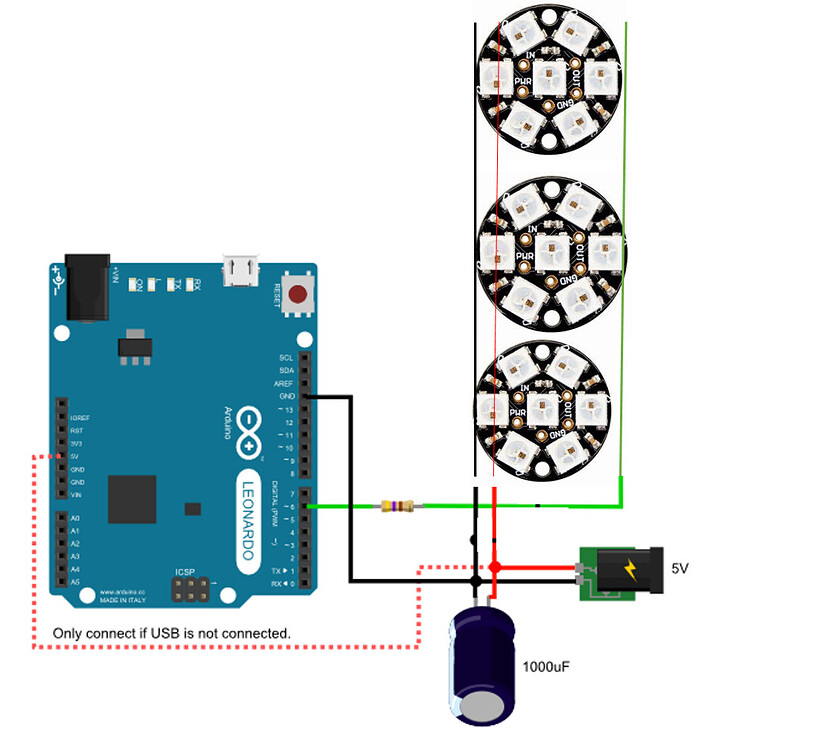 Neopixel Wiring General Guidance Arduino Forum