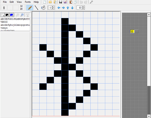 U G Custom Font Tutorial With Fony Displays Arduino Forum