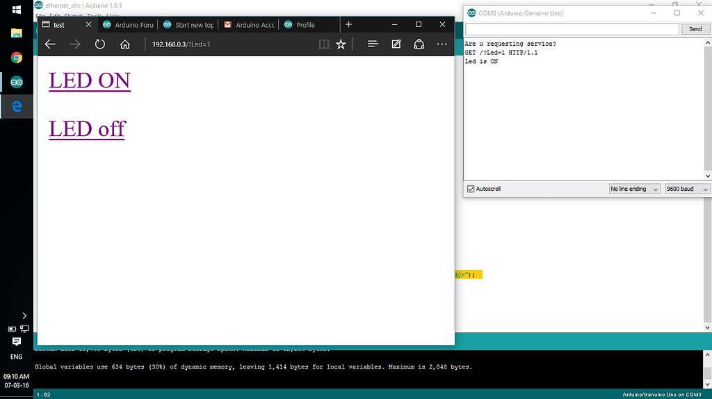 Im Facing A Wierd Problem With Arduino Uno Networking Protocols
