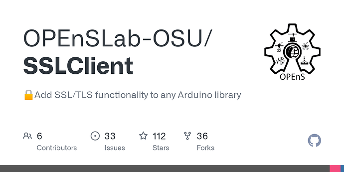 Ethernet Client Secure Networking Protocols And Devices Arduino Forum