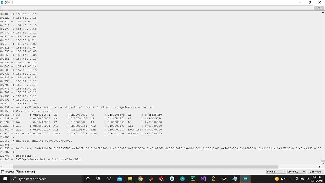 Error While Transmitting Data Via Websocket Networking Protocols