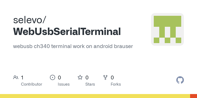 Webusb Serial Teminal For Android Brouser Chrome App Arduino Forum