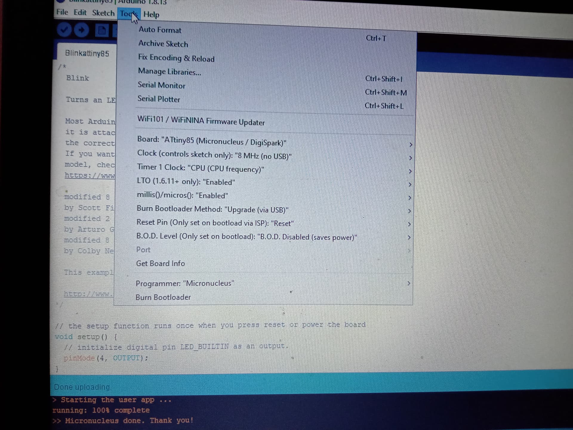 SOLVED Attiny85 Is Not Working On Breadboard Programming Arduino