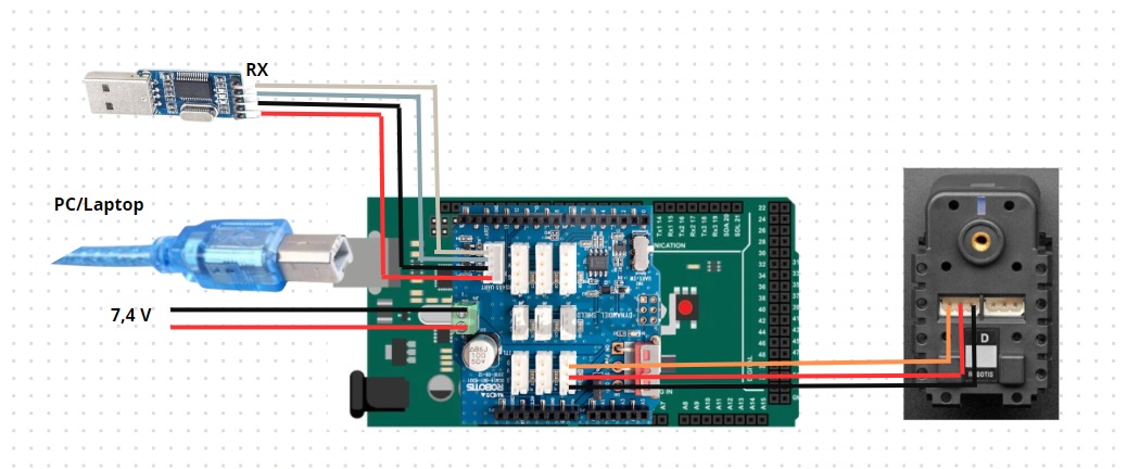My Servo Dynamixel Ax 12 1 Cant Read Or Move Robotics Arduino Forum