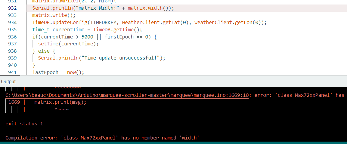 Scrolling Marquee Sketch Question Programming Arduino Forum