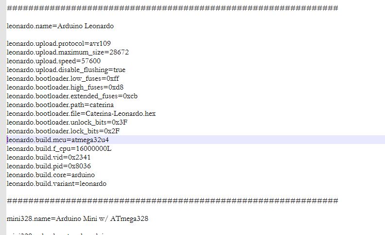 Arduino 1 0 1 Leonardo In Boards Txt But Not In IDE Boards List IDE