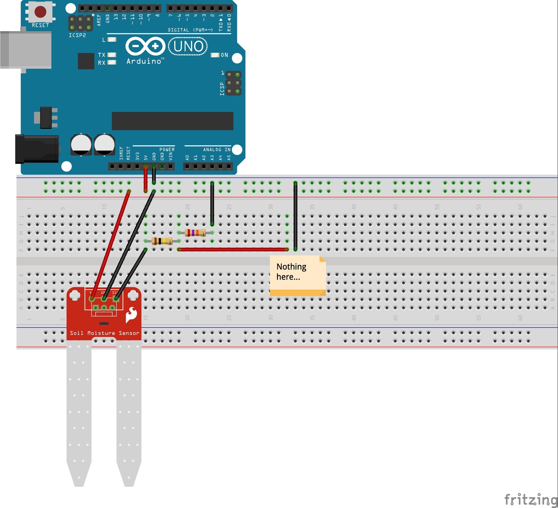 Arduino Soil Moisture Sensor And Voltage Divider General Electronics