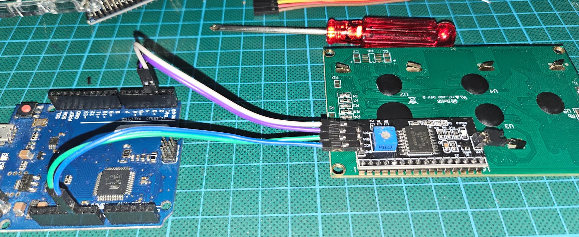 Lcd 20x4 I2c To Leonardo General Electronics Arduino Forum