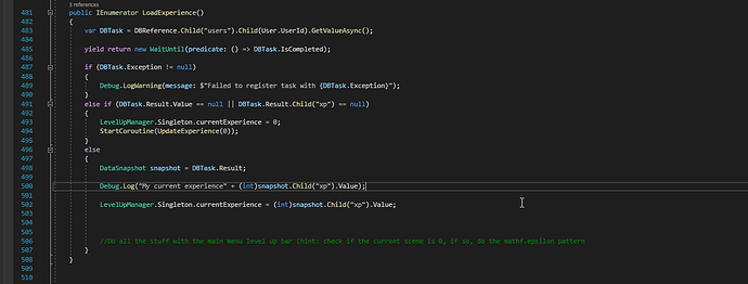 Firebase Database Giving Me NullReferenceException Errors Questions