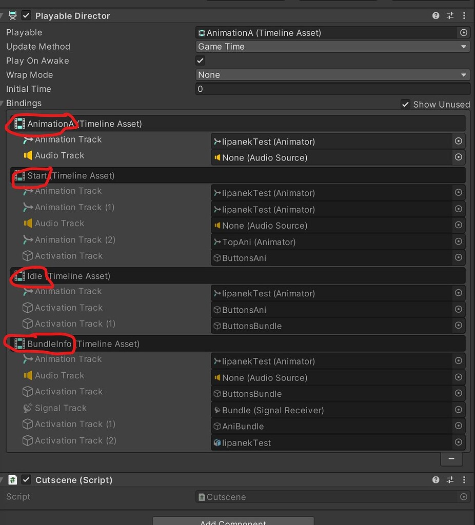 List Of Timeline Assets Unity Engine Unity Discussions