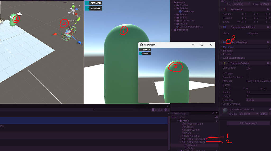 FishNet Mesh Renderer Automatically Disabled For Other Clients On