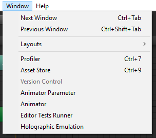 Unity 5 5 1 Window Menu Missing Options Unity Engine Unity Discussions