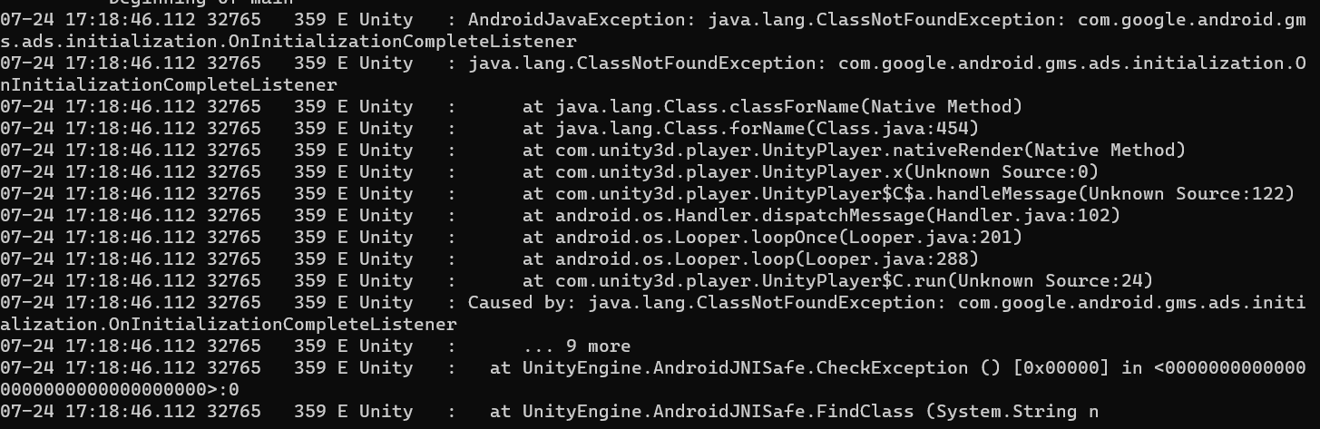 Admob Error Ads Showing In Editor But Not On Android Device Unity