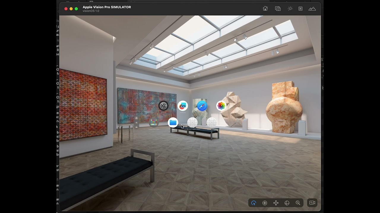 Unity XR Runing Inside SIMULALTOR VisionOS To Small Unity Engine