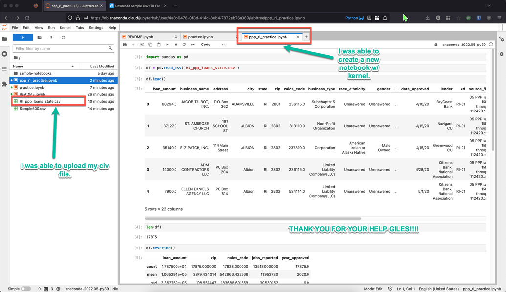 Anaconda Nucleus Import Csv File Anaconda Notebooks Anaconda Community