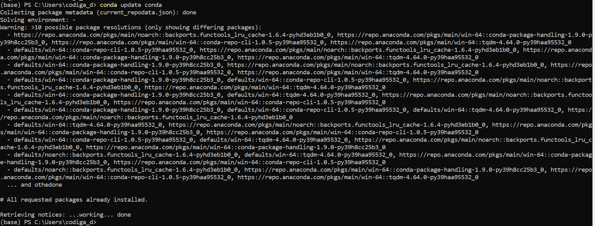  10 Possible Package Resolutions Getting Started Anaconda Community