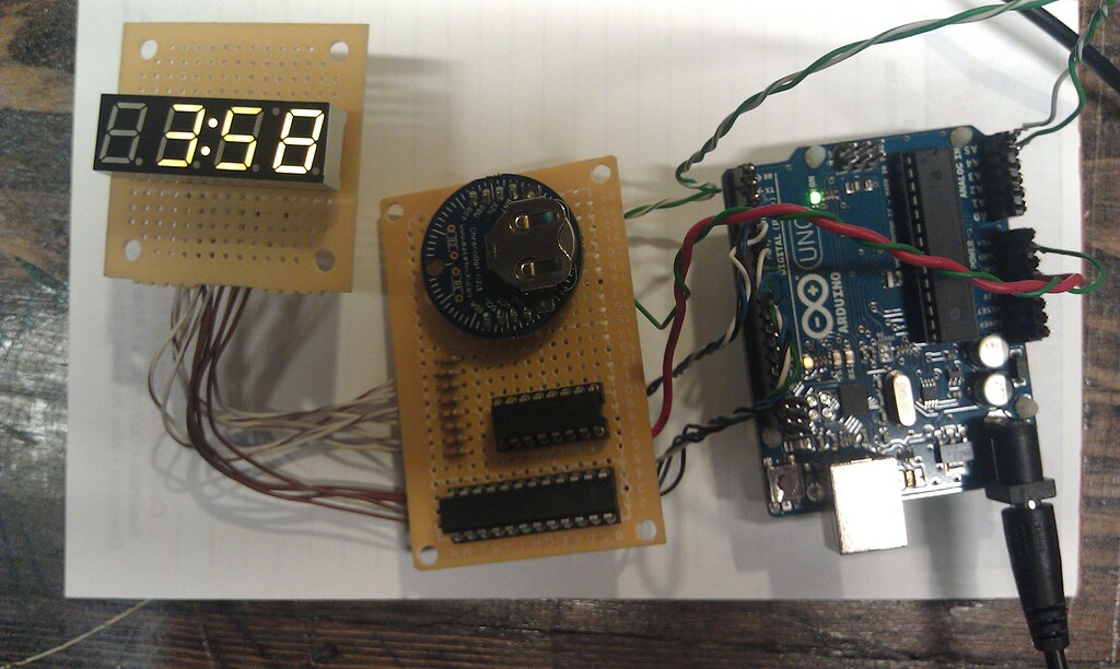 Using the Chrondot, 74HC595, Max395, and 4 digit 7 segment display ...