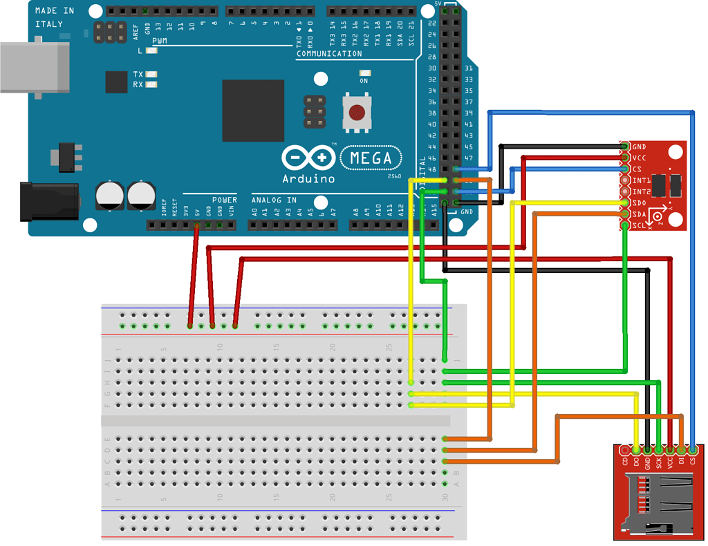 SD and ADXL345 together on SPI - Programming - Arduino Forum
