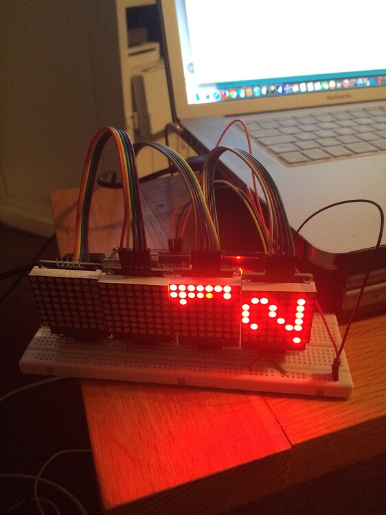Weird 8x8 Led Display Issue Max 7219 Leds And Multiplexing Arduino Forum 