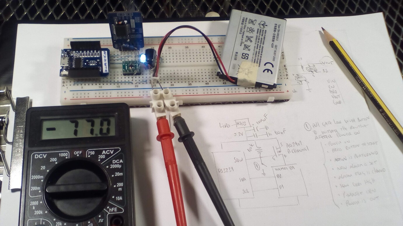Switching power with a DS3231 RTC module - General Electronics ...