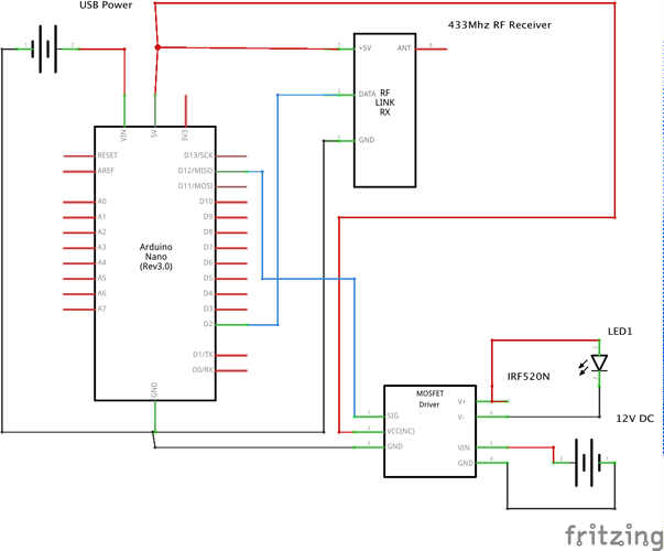 RF LED Controller Project - Mosfet causing strange behaviour - General ... RF LED Controller Project - Mosfet causing strange behaviour - General ...