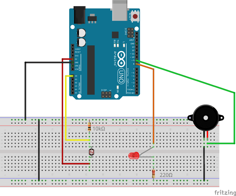 [Progetto] Allarme basato su una fotoresistenza - Generale - Arduino Forum