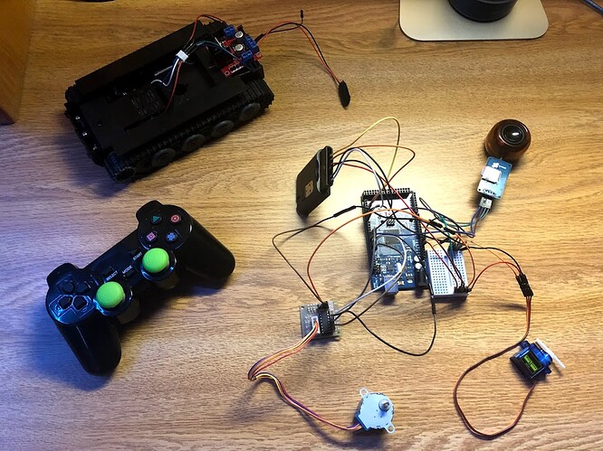 Scale Model Tiger I Tank Controlled by PS2 Wireless Remote - Robotics ...