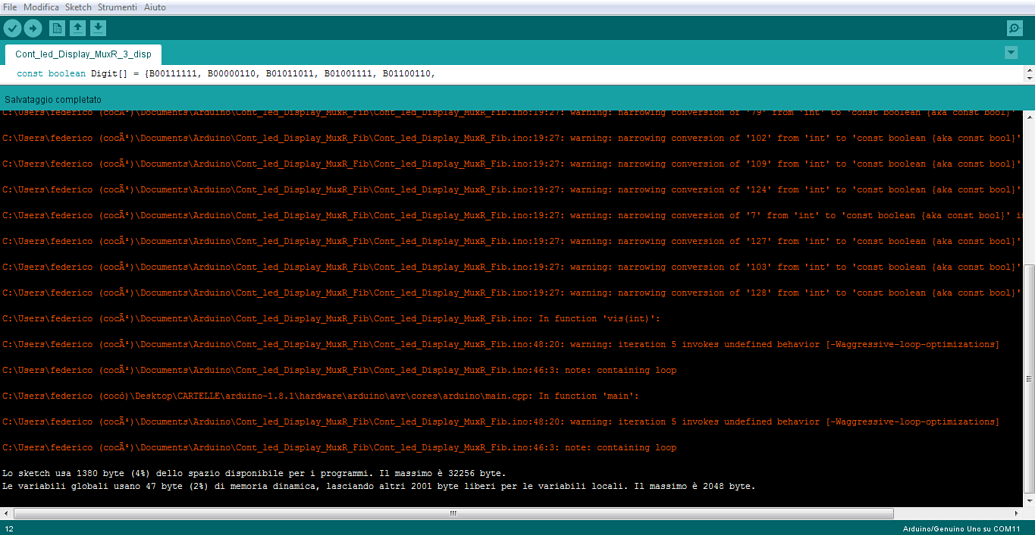 ERRORE DI COMPILAZIONE ARDUINO IDE(Windows 7) - Software - Arduino Forum