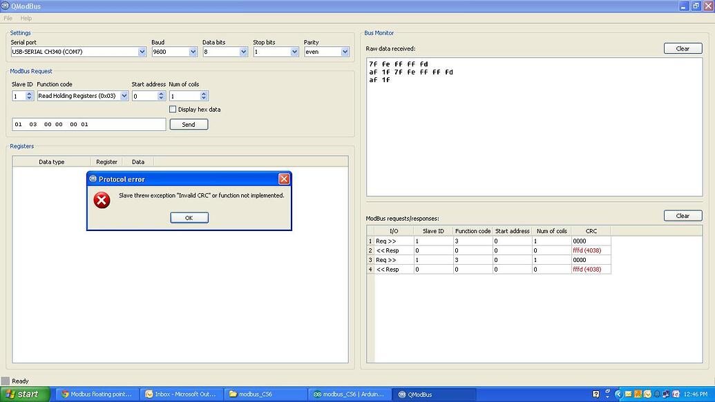 Modbus Testing Basic Programming Arduino Forum