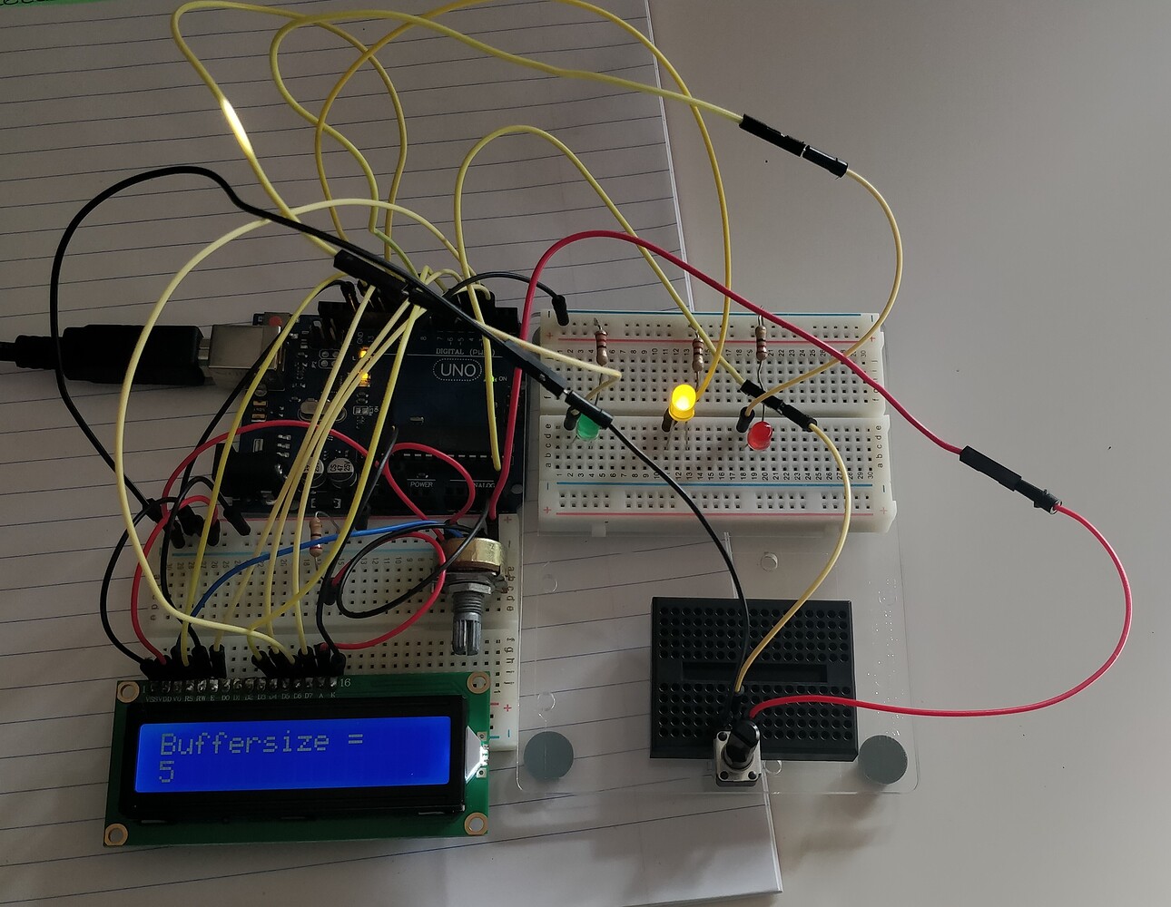 LCD in combination with potentiometer and LED's - Displays - Arduino Forum