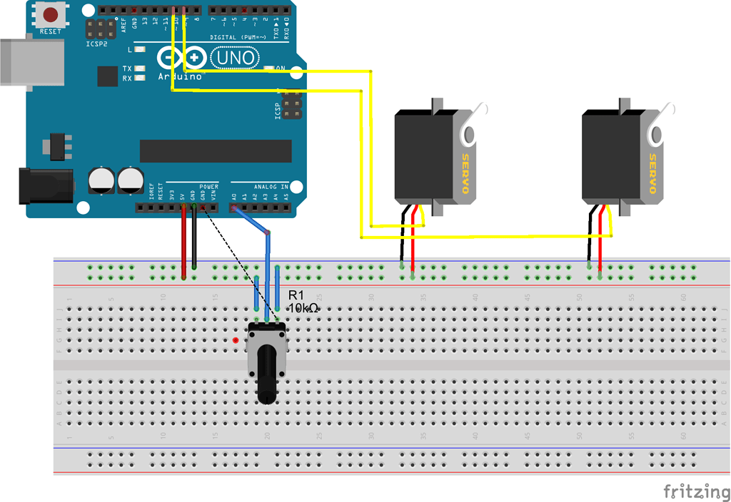 Servo And Potentiometer Programming Arduino Forum