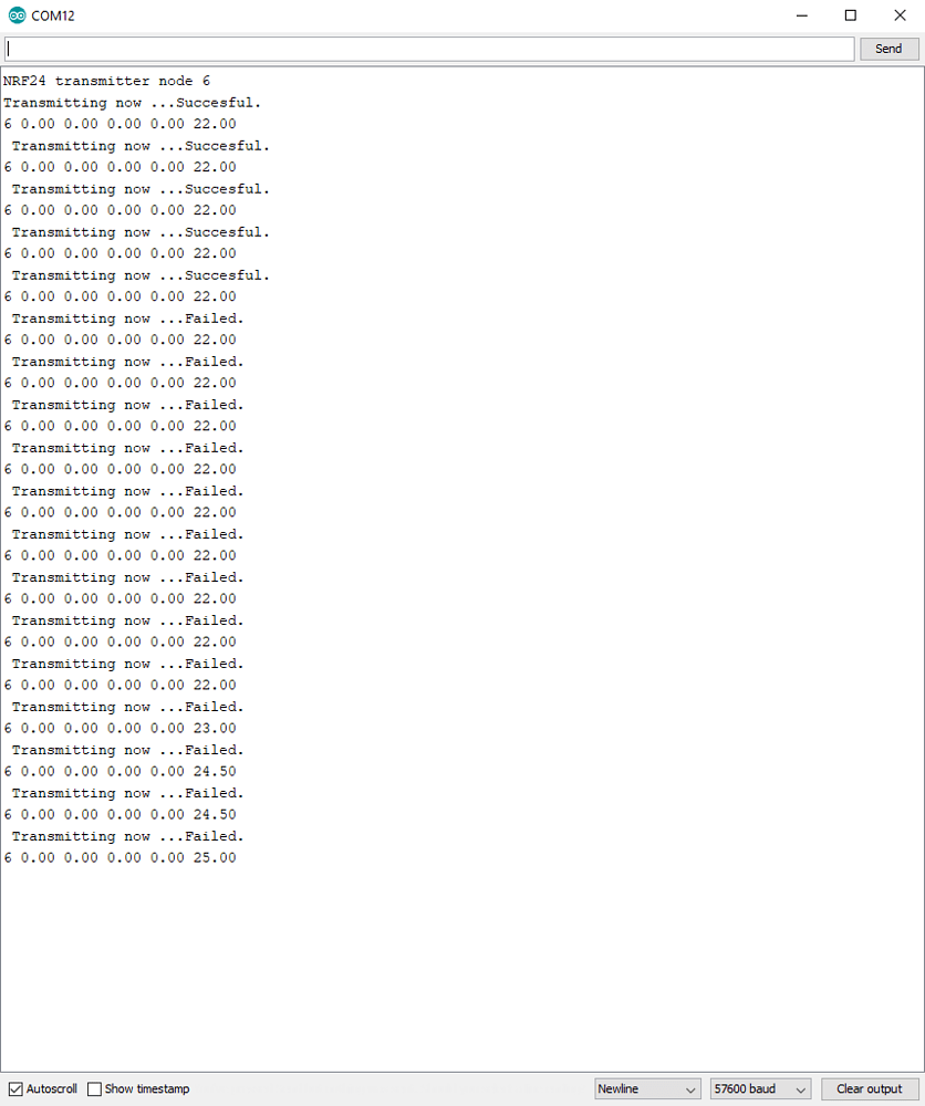 Problems Using 6 Rf24 Transmit Nodes 1 Receiver With Arduino Nano And