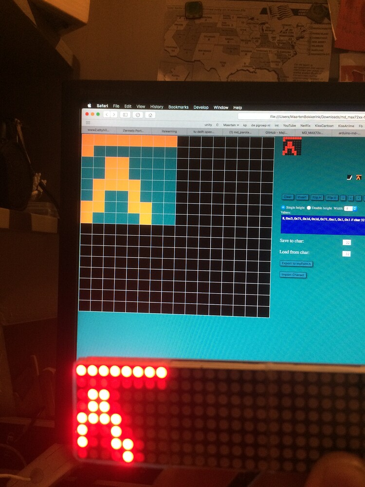 Questions about led matrices and libraries (MD_MAX72xx) - Programming - Arduino Forum