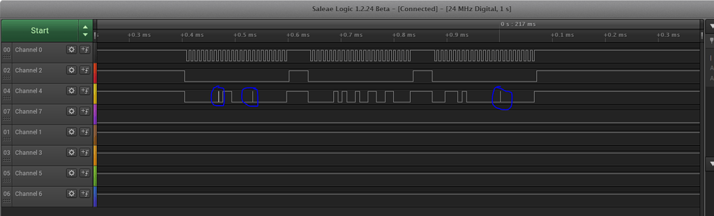 Brief High Spikes Between Every 8 Bits In Spi Networking Protocols And Devices Arduino Forum