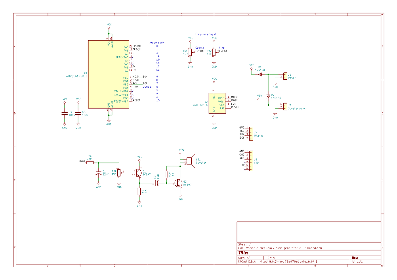 Sine wave generator with variable frequency - General Guidance ...