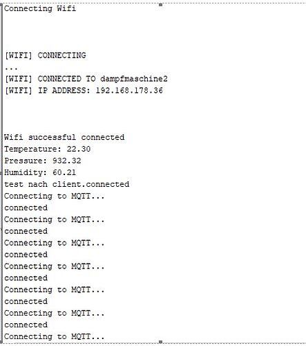 MQTT connect loop - Networking, Protocols, and Devices - Arduino Forum