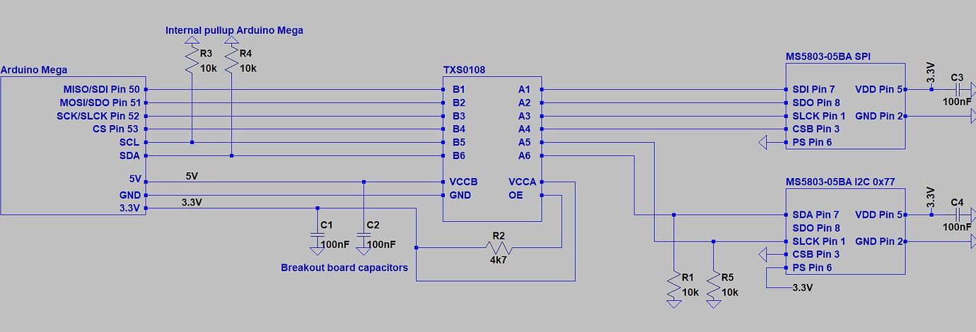 SPI Problem Arduino Mega with pressure sensor MS5803-05BA - Networking, Protocols, and Devices ...