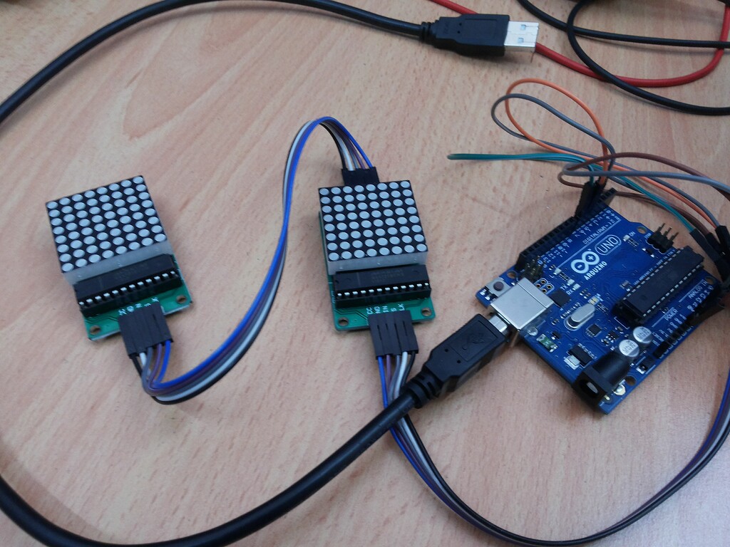 8x8 dot matrix with MAX7219 - LEDs and Multiplexing - Arduino Forum