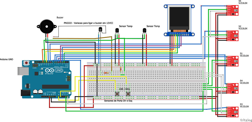 VL53L0x sensor with ds18b20 temperature sensor - Programming - Arduino Forum