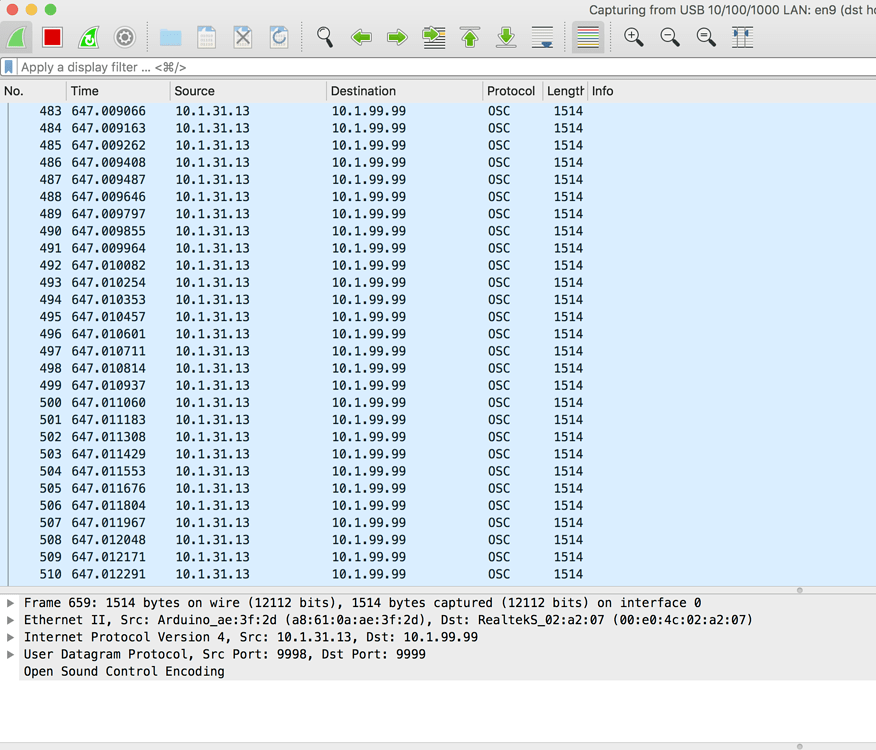 Arduino Ethernet Shield 2 Udp Send Occasionally Sends Lots Of Packets Networking 