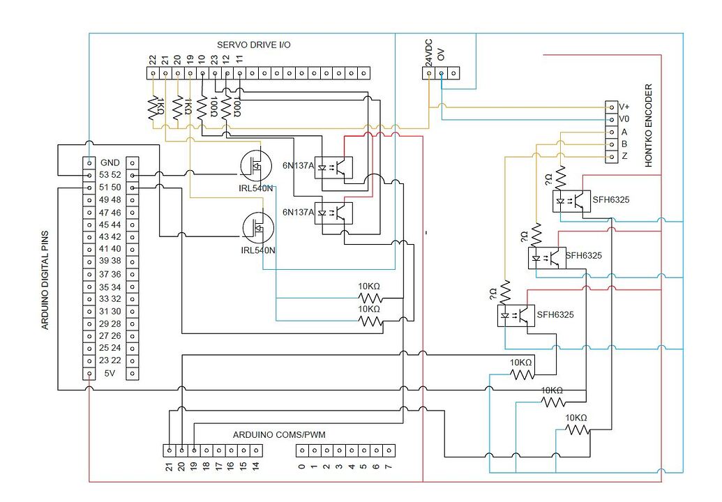 Connecting Optical incremental encoders to Arduino, OPTO Isolators ...