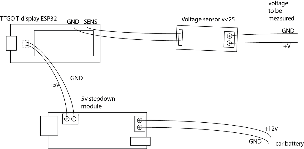 ESP32 voltage sensor connection problems TTGO T-display - General Electronics - Arduino Forum