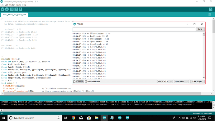 How to start programming with gy 521 and stepper motor for self ...