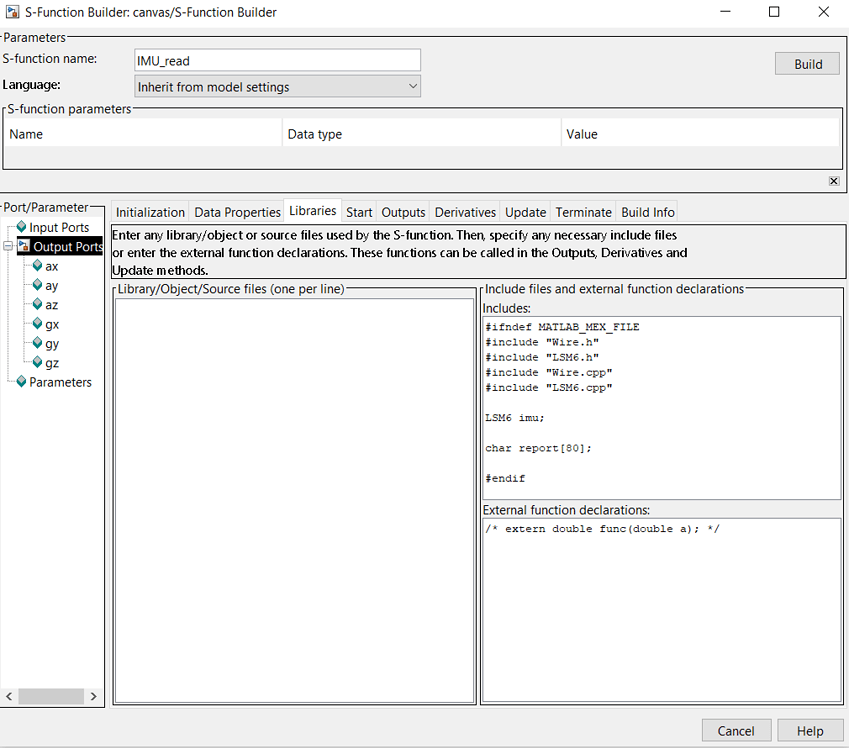 S-function builder problems [Simulink and Arduino] - Programming ...