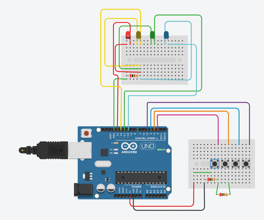 HELP please on simple 4 button SWITCH selector - Programming - Arduino ...