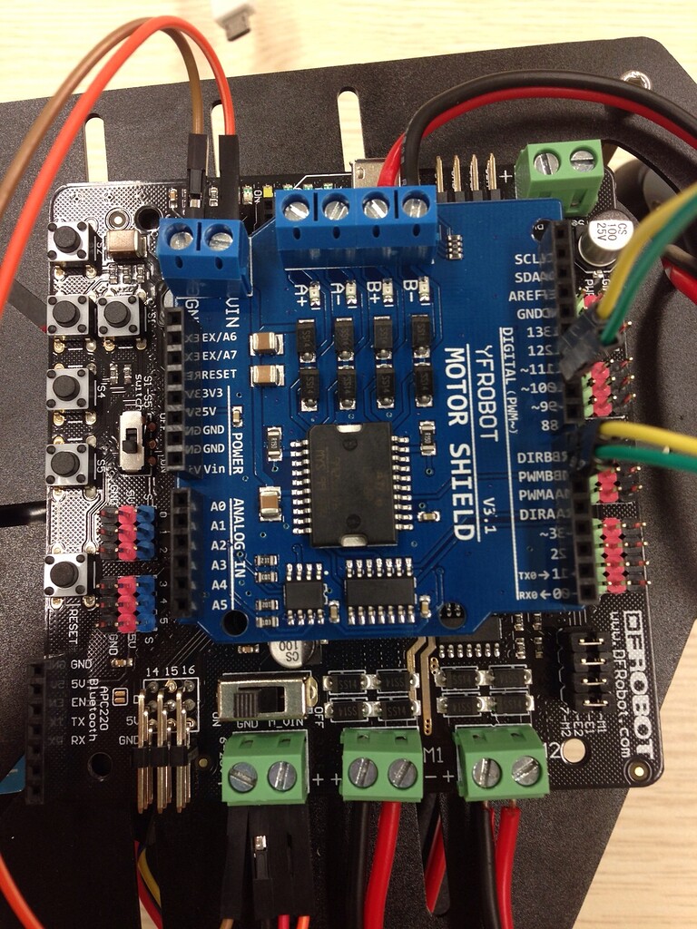 Need help on Arduino Leonardo Romeo v2 board with motor shield expansion - Motors, Mechanics ...