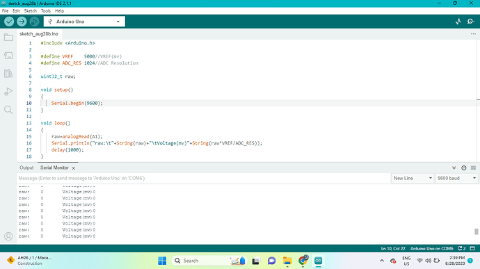 Dfrobot Dissolved Oxygen meter reading 0 voltage - General Guidance - Arduino Forum